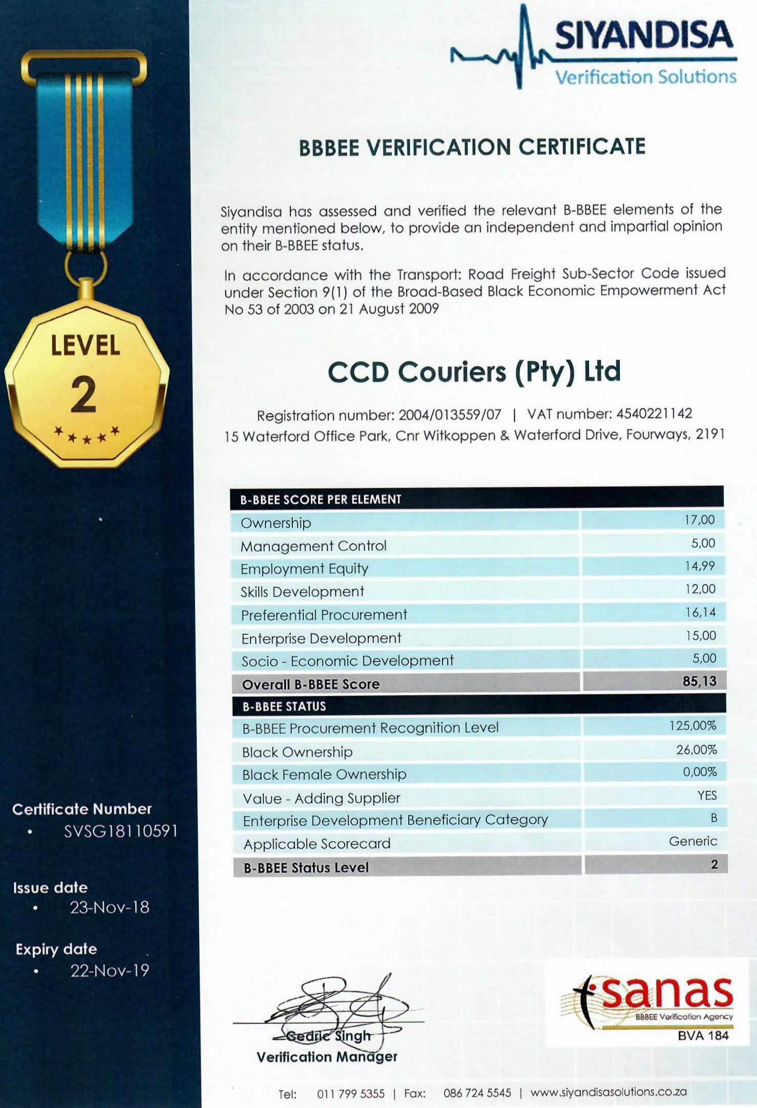 CCD Couriers | A Corporate Business